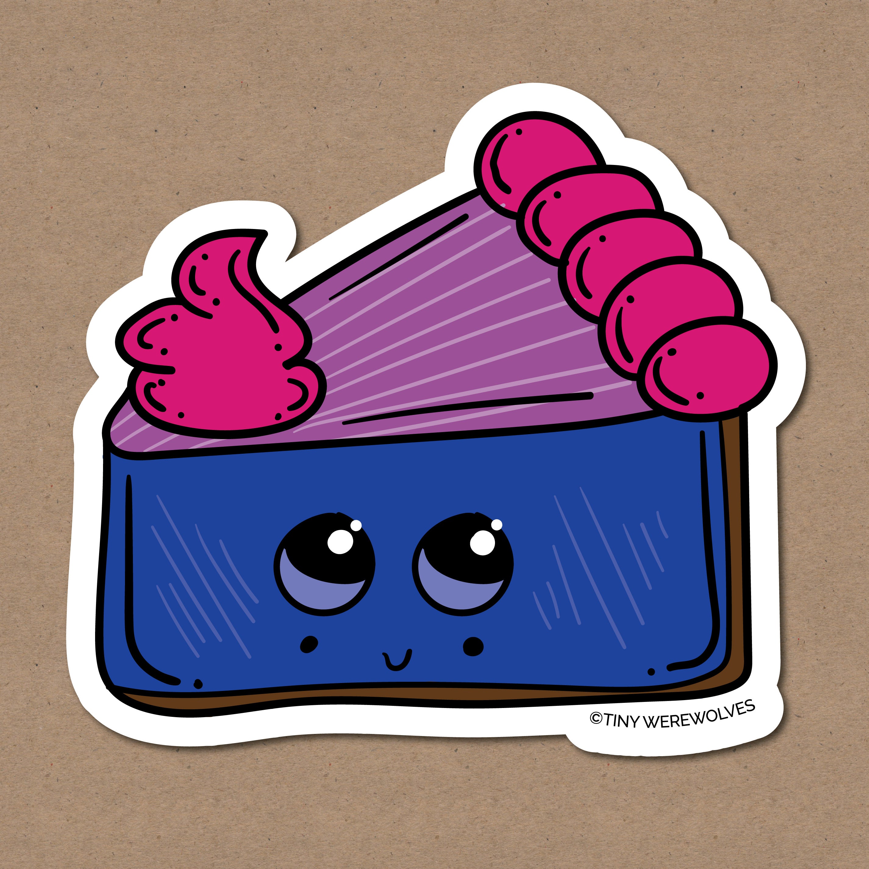 Bisexual Pie Sticker – Tiny Werewolves